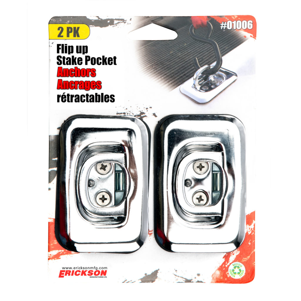 Stake Pocket | Flip-Up Anchor | Chrome Plated – Erickson Manufacturing