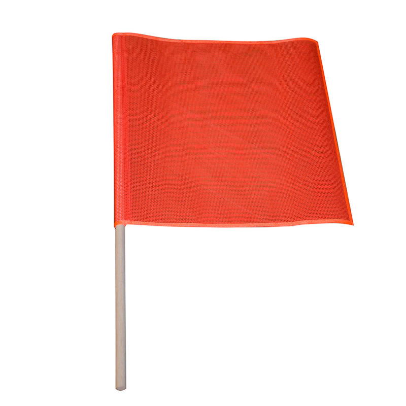 18″ x 18″ | Fluorescent Orange | Mesh Safety Flag – Erickson Manufacturing