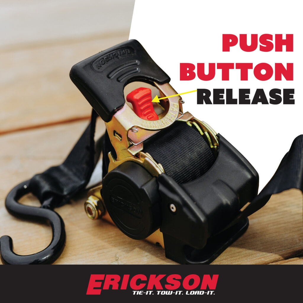 2″ x 10′ – 3300 lb. | Re-Tractable | Ratchet Straps – Erickson ...