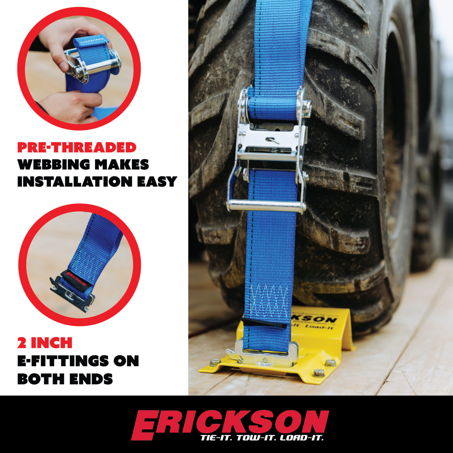 Wheel Chock | and Strap Kit – Erickson Manufacturing