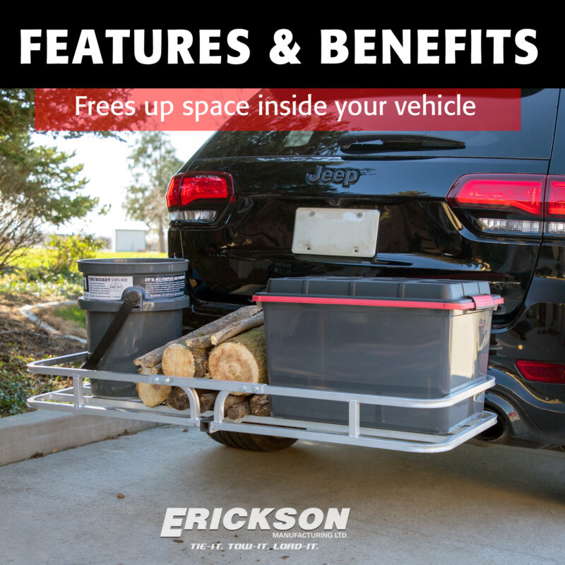 Aluminum Cargo Carrier | 300 lb. Rated – Erickson Manufacturing