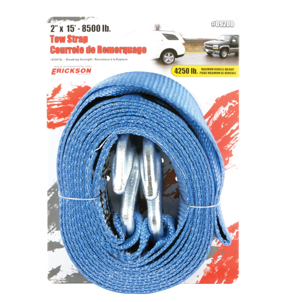 2″ x 15′ – 8500 lb. | Tow Strap – Erickson Manufacturing