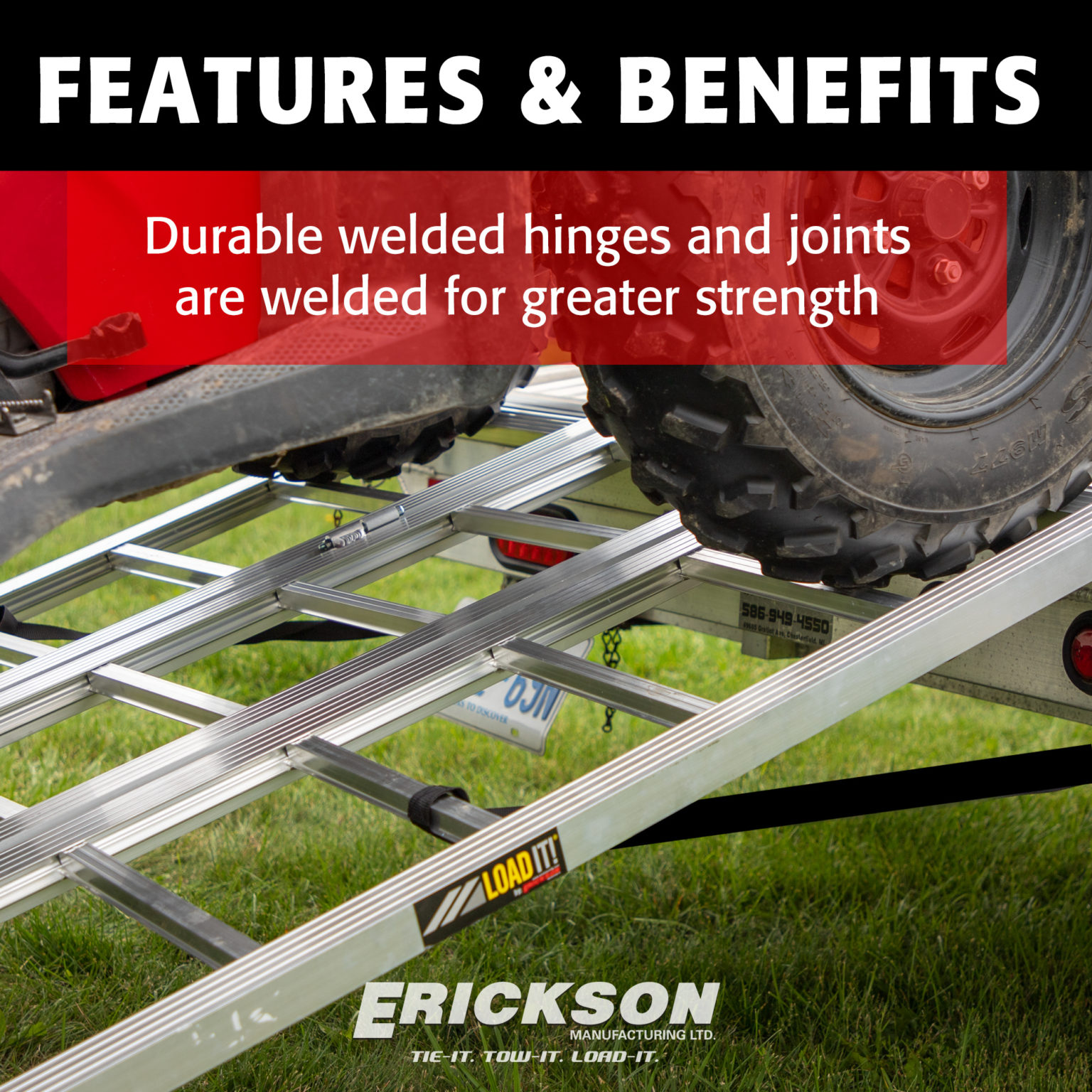 Tri-Fold | Aluminum Ramp | 1500 lb. Rated (per ramp) – Erickson ...